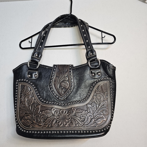 Montana West | Bags | Womens Montana West Leather Floral Tooled Western ...